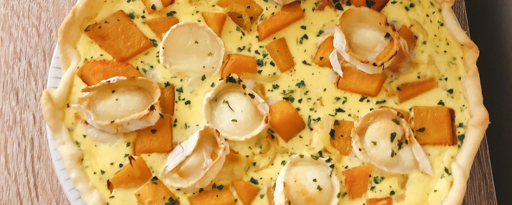 Quiche chèvre et butternut - In My Cuisine